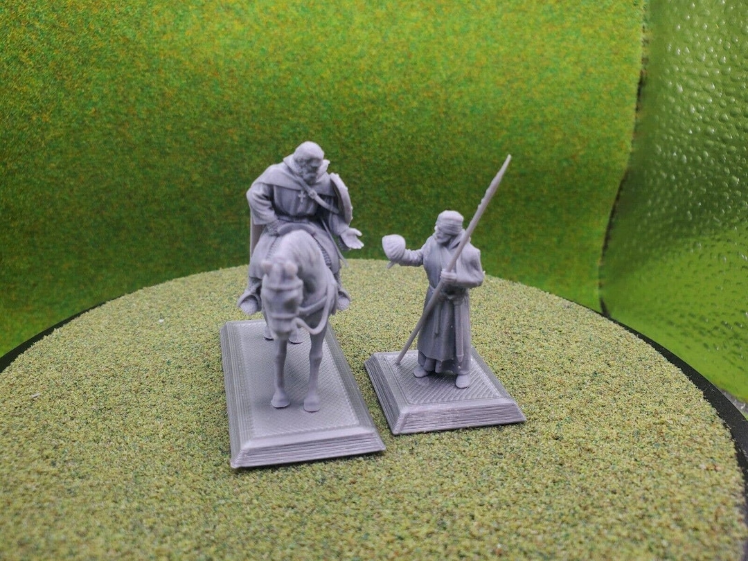 Reconquer Miniature Medieval 28mm Knight St Ramon De Fitero and Wounded ...