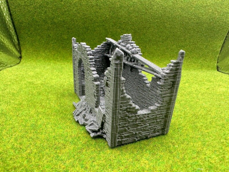 HO Scale Destroyed Building Storage Room 1:87 Scale 3D Print Grimdale ...