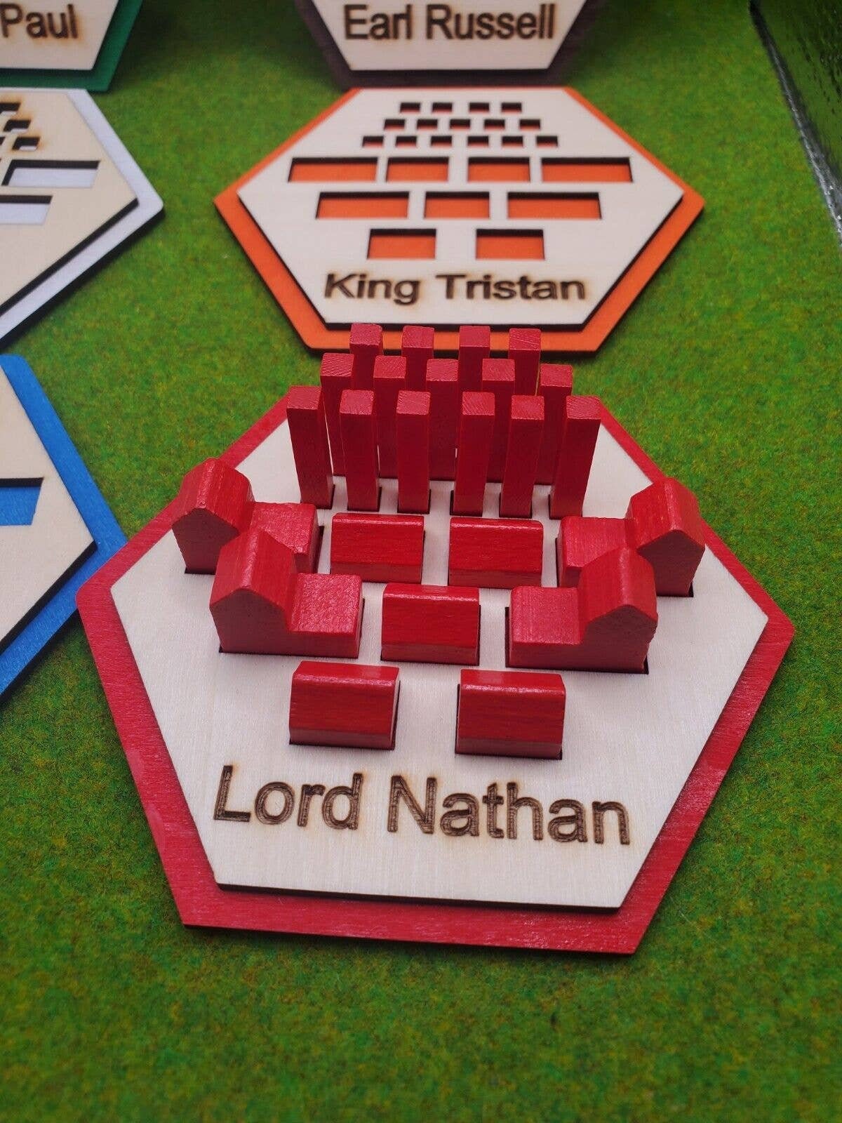 Settlers of Catan Wood Game Piece Holders Set of 6 Customizable Name - Etsy