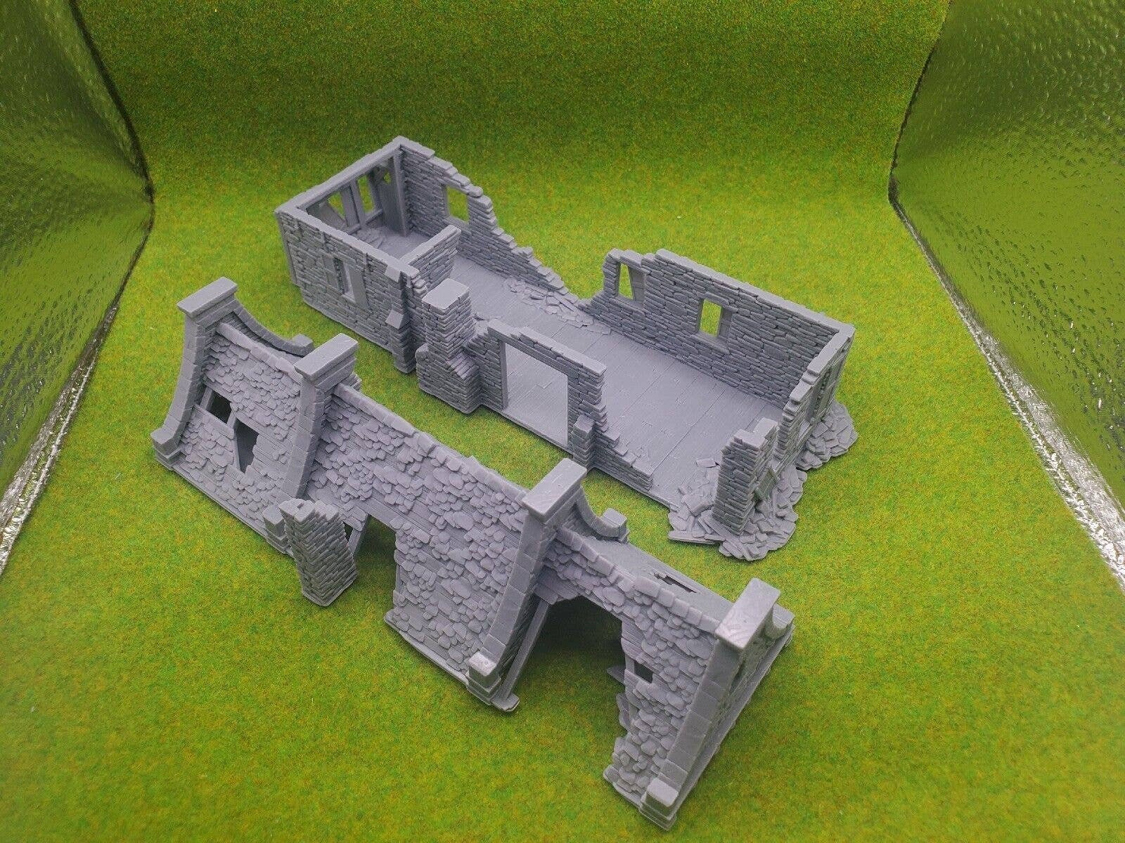 HO Scale Destroyed Building Moore Residence 1:87 Scale 3D Print ...