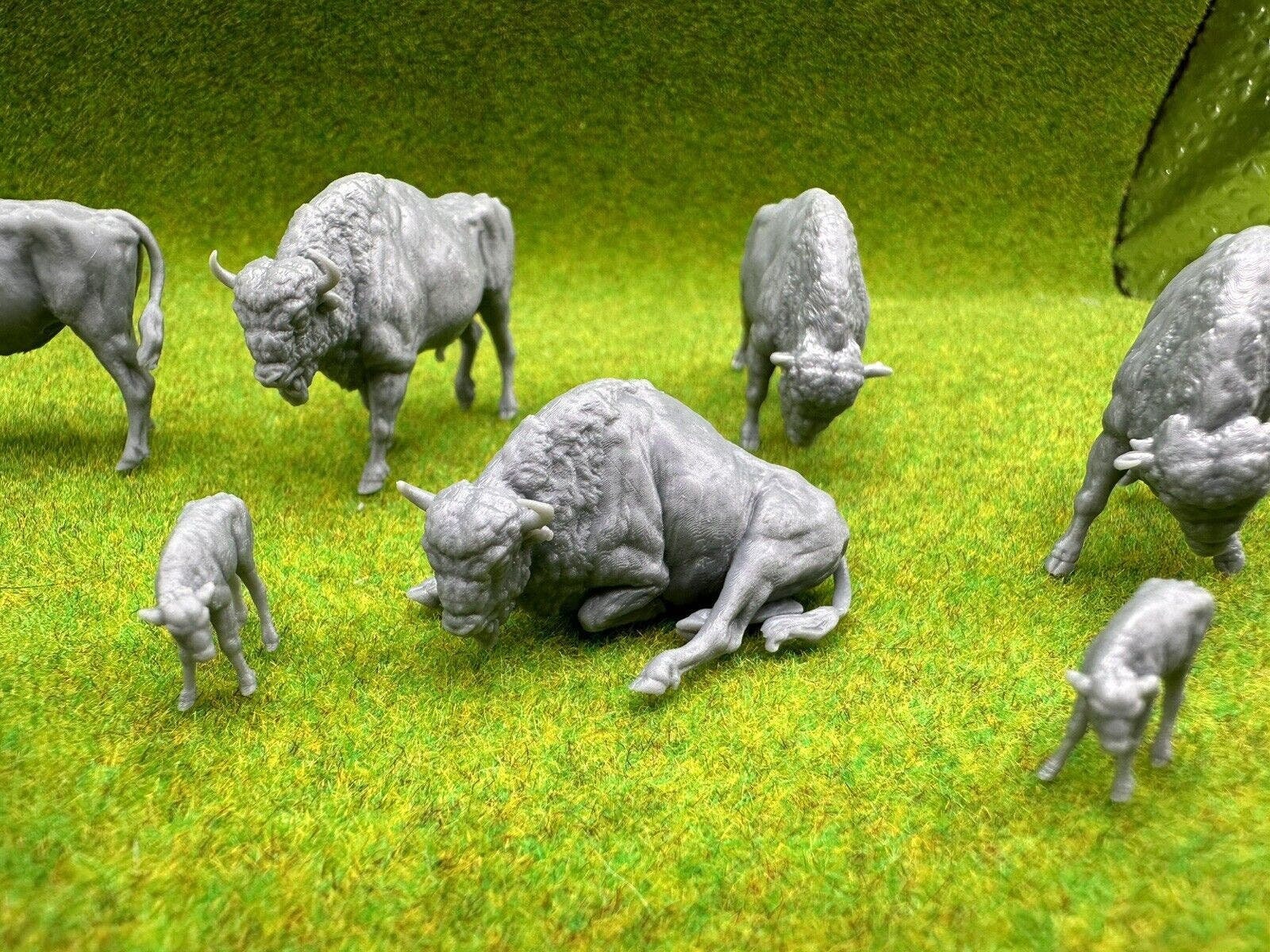 28mm Bison Herd Buffalo Herd Wargame Animal Scatter Animal Den ...