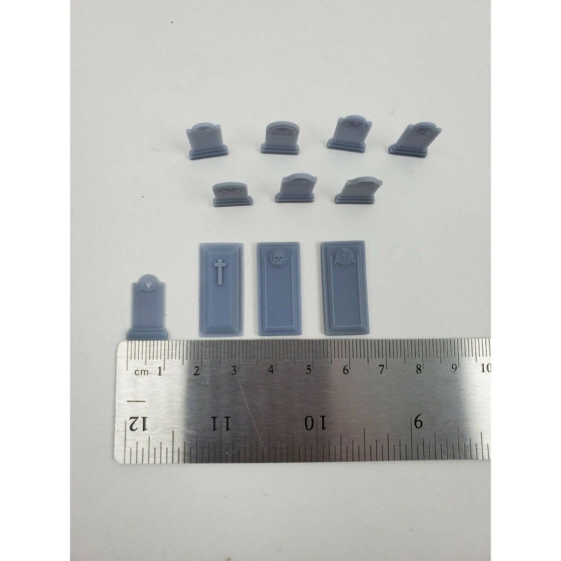 Ho Scale Tombstones Grave Stones Cemetery Memorials Railroad Diorama 3D ...