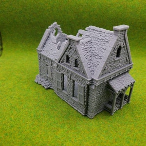 HO Scale Destroyed Chiswick Residence Cottage 1:87 Scale 3D Print ...