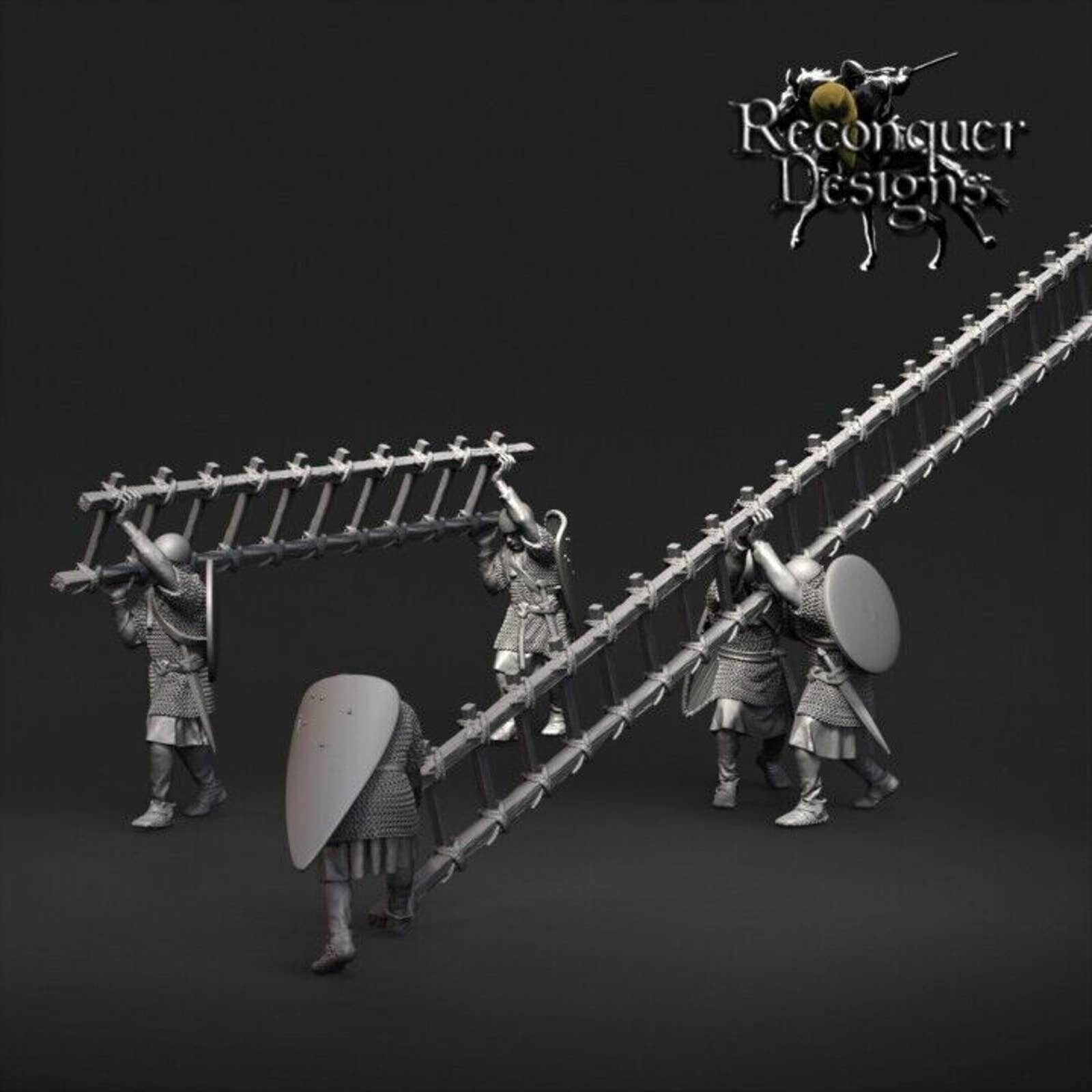 Medieval Siege Ladder Carrier Miniatures 28mm Wargame 3D Print ...