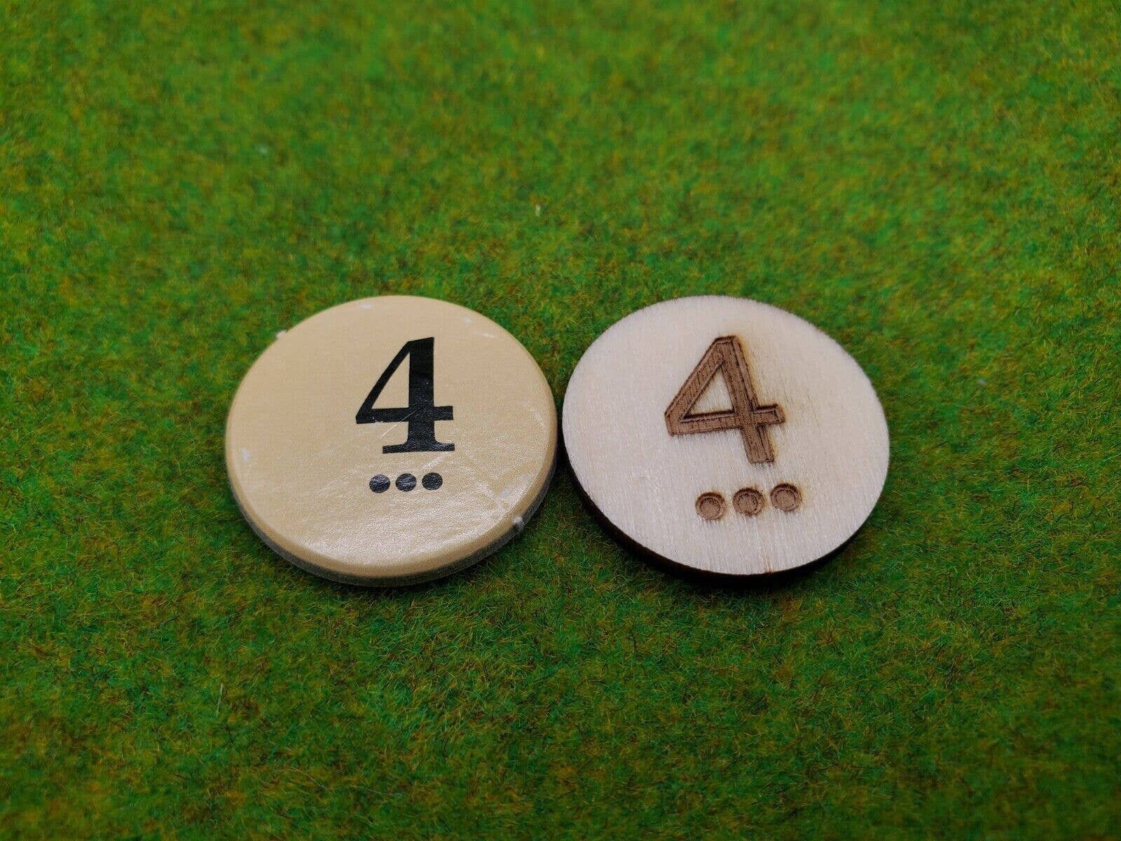 Wood Replacement Number Tokens for Use With Settlers of Catan - Etsy