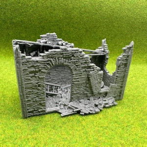 HO Scale Destroyed Building Storage Room 1:87 Scale 3D Print Grimdale ...