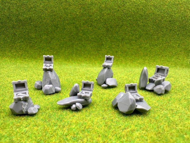 Reconquer Designs 28mm Game Markers Treasure Medieval War Game 3D Print ...