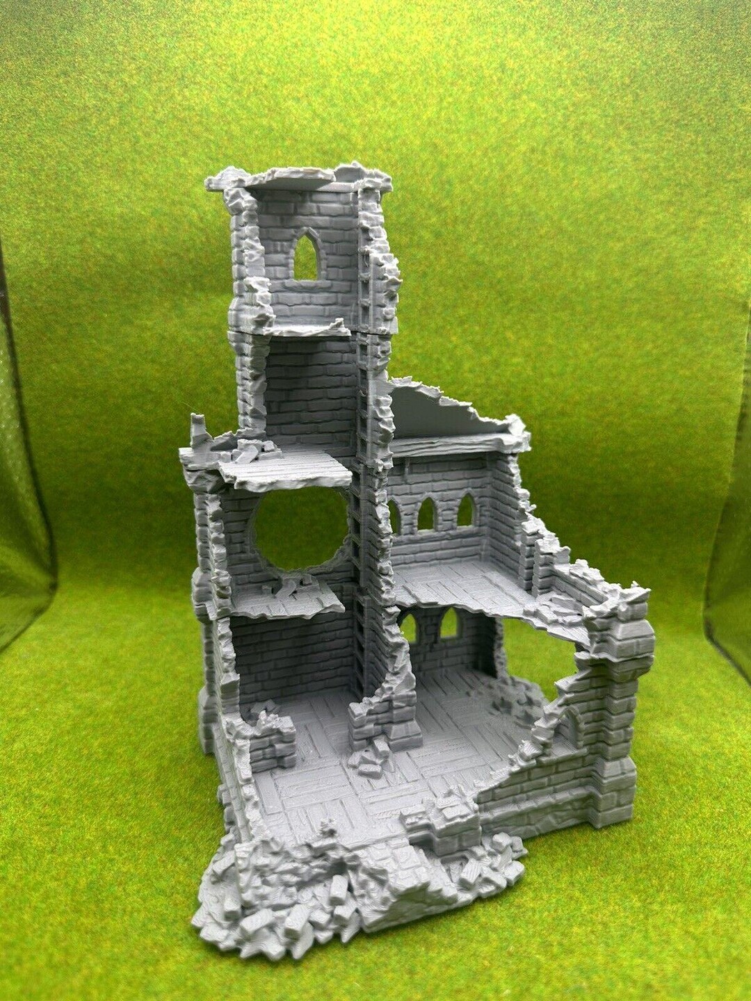 HO Scale Destroyed Building Vanos Tower House 1:87 Scale 3D Print ...