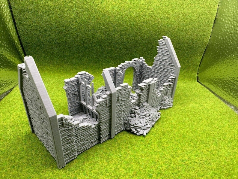 HO Scale Destroyed Building Stables 1:87 Scale 3D Print Grimdale - Etsy