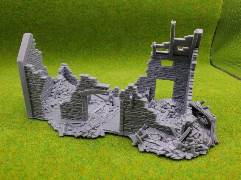 HO Scale Destroyed Cattleshed 1:87 Scale 3D Print Grimdale Destroyed ...