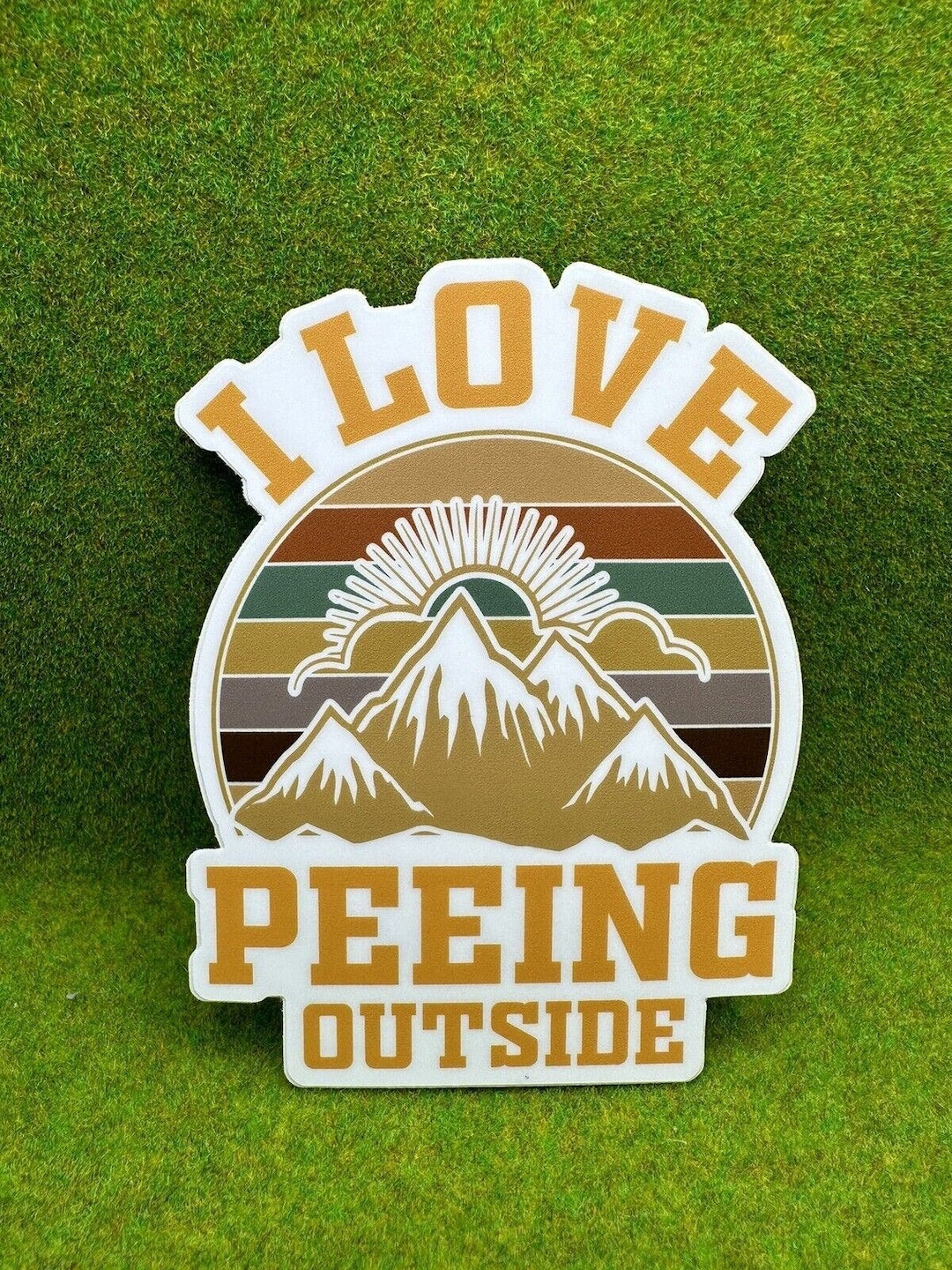 I Love Peeing Outside Funny Sticker Decal - Etsy