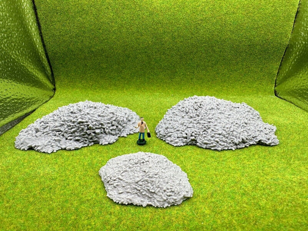 HO Scale Mine Ore Pile Debris Rubble 1:87 Scale 3D Print - Etsy