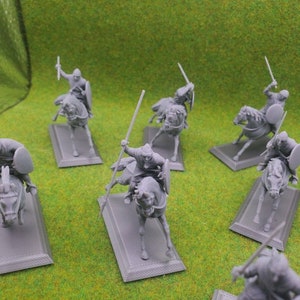 Caballero Miniature Medieval Villanos Cavalry Horsemen 28mm Reconquer ...