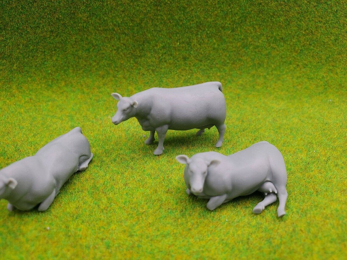 28mm Cattle Cows Farm Tabletop Wargame 3D Print Eskice Miniatures - Etsy