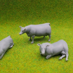 28mm Cattle Cows Farm Tabletop Wargame 3D Print Eskice Miniatures - Etsy