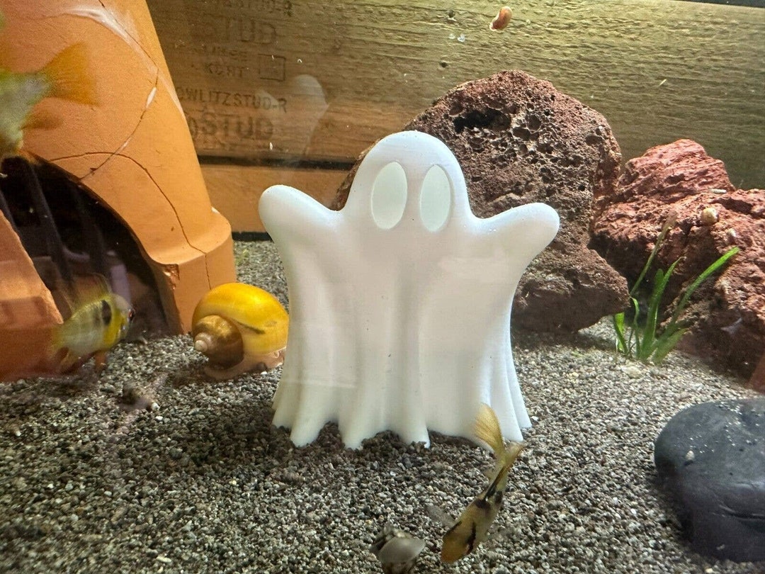 Spooky Ghost Aquarium Fish Tank Decor 3D Printed - Etsy