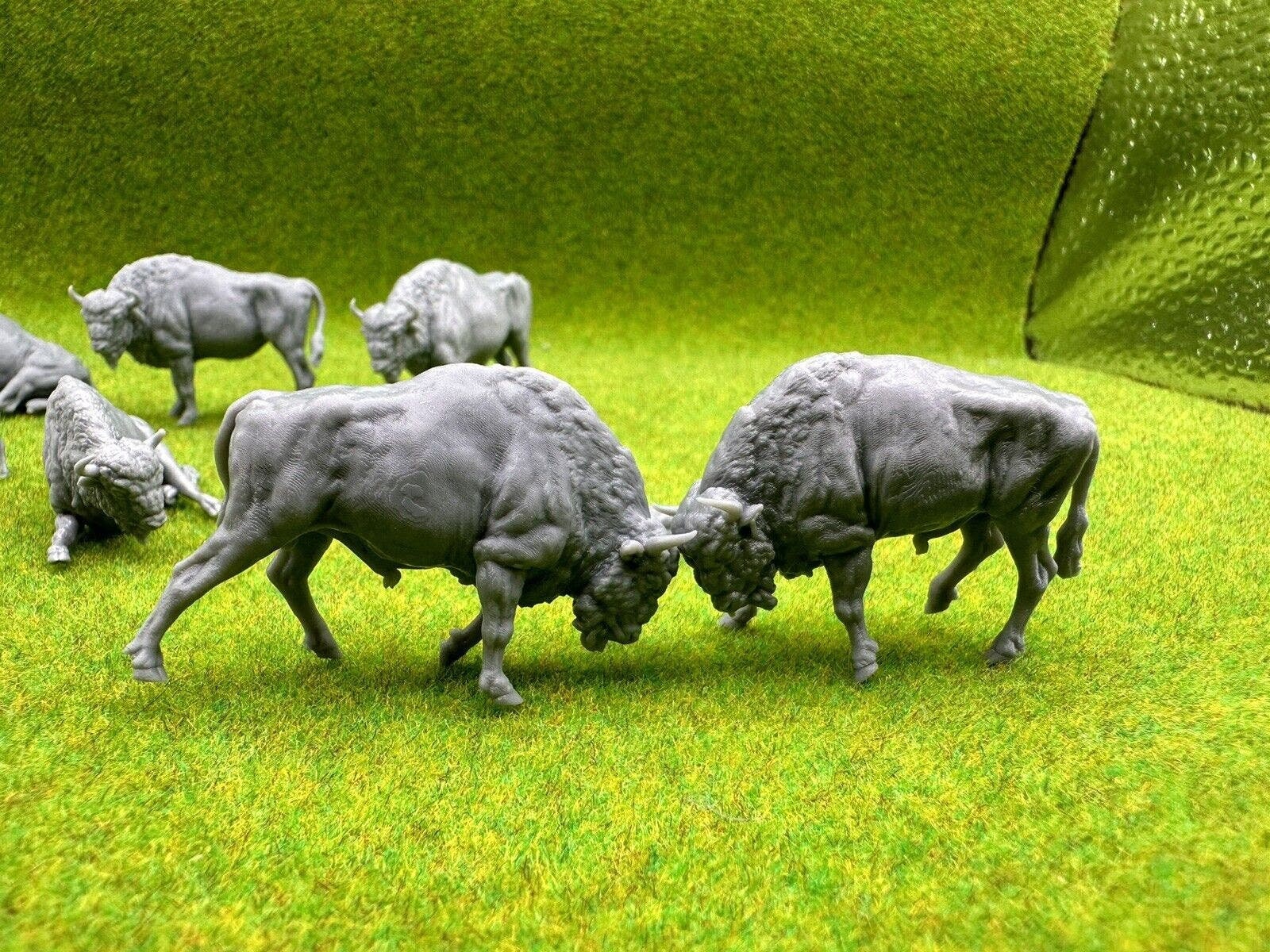 28mm Bison Herd Buffalo Herd Wargame Animal Scatter Animal Den ...