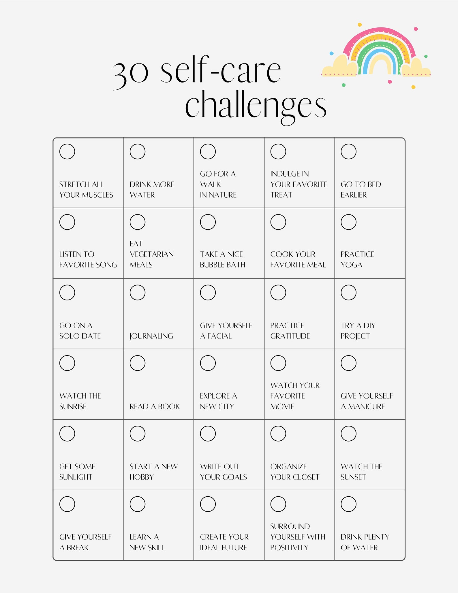 Self Care Plan Printable Encourage Wellness Mindfulness Selfcare Mental ... Self Care Plan Printable Encourage Wellness Mindfulness Selfcare Mental ...