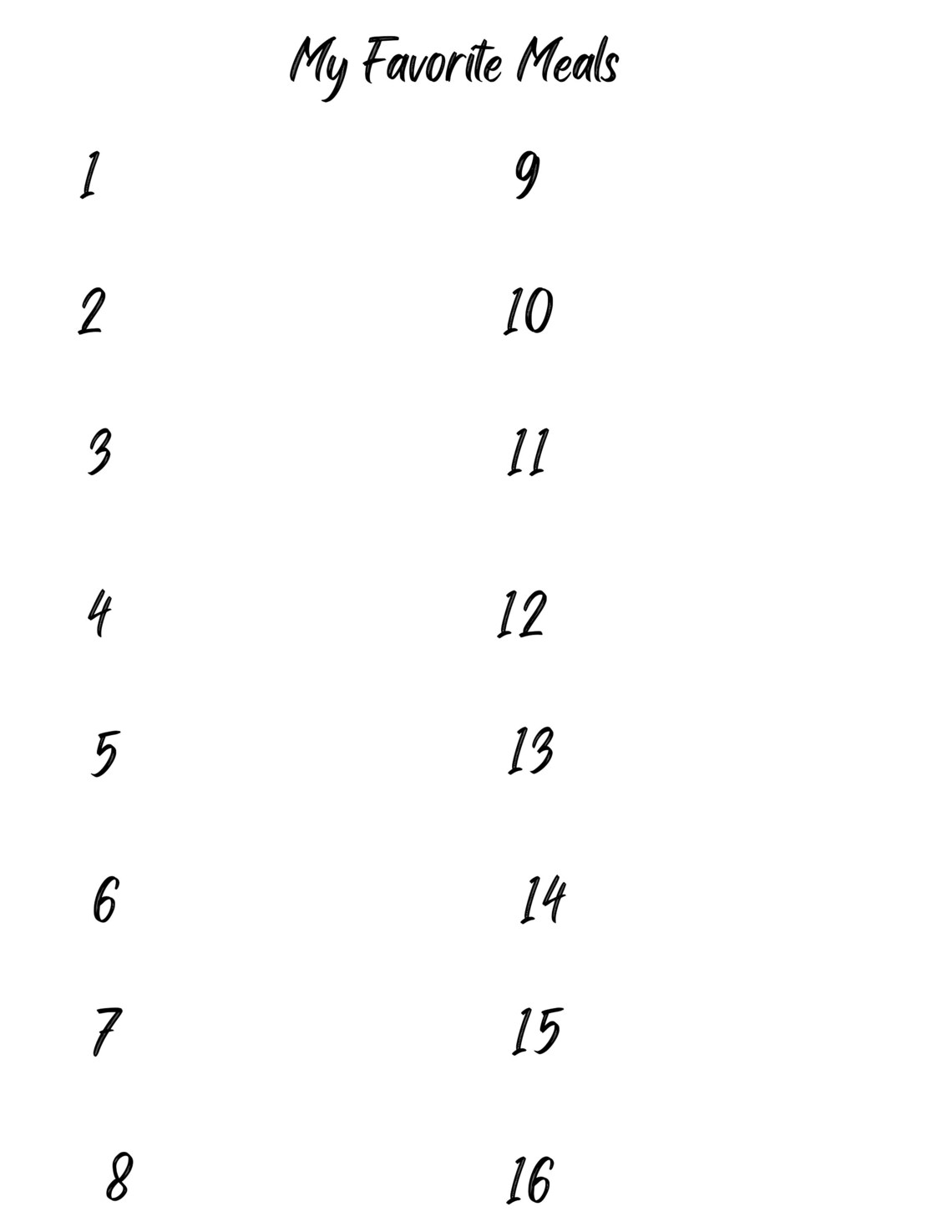 Black & White Weekly Meal Plan Bundle Shopping List and Favorite Meals ...