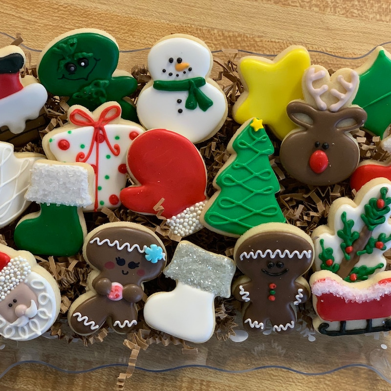 Decorated Christmas Cookies - Etsy