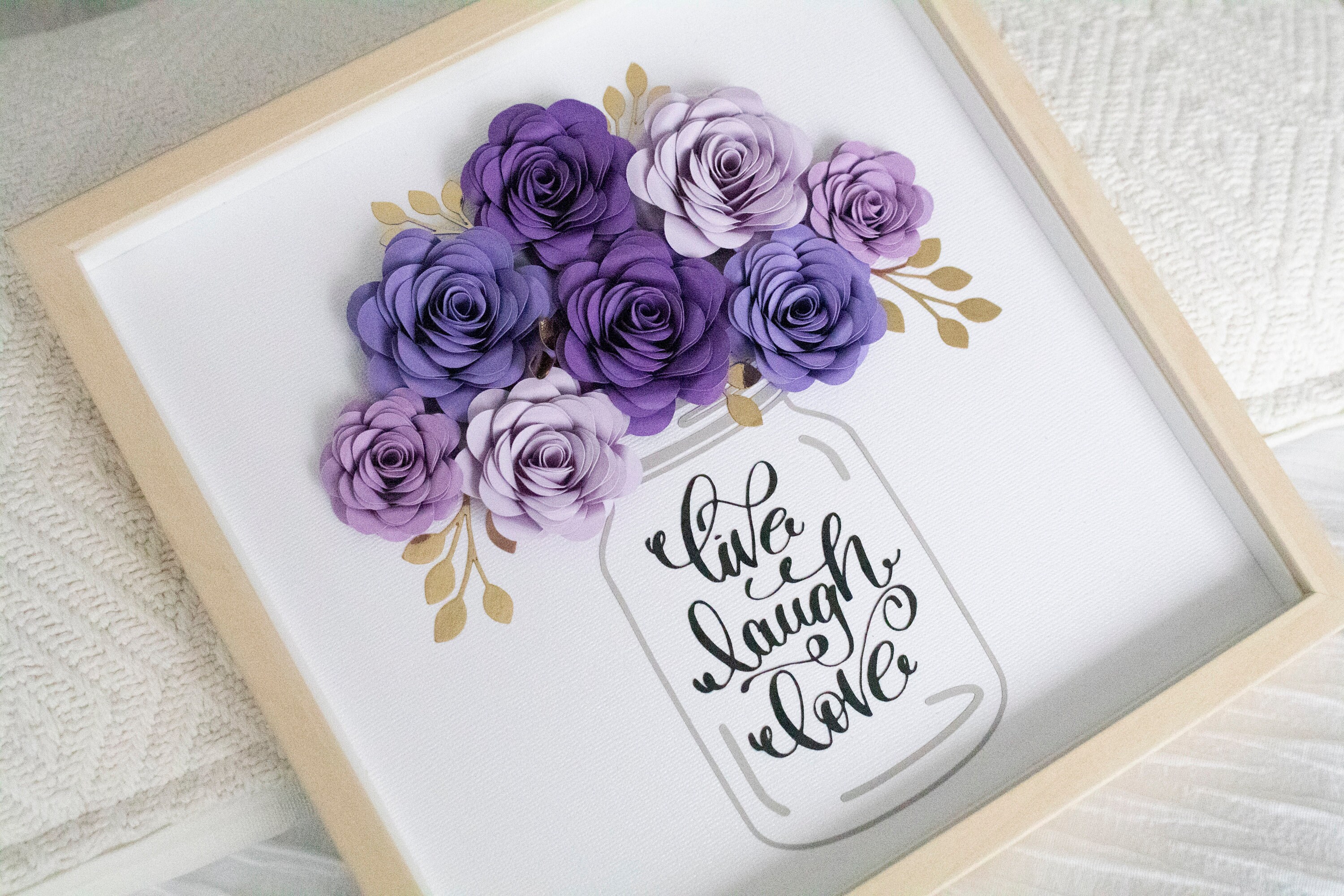 Personalized Shadow Box Rose Shadow Box Mason Jar Flower - Etsy Canada