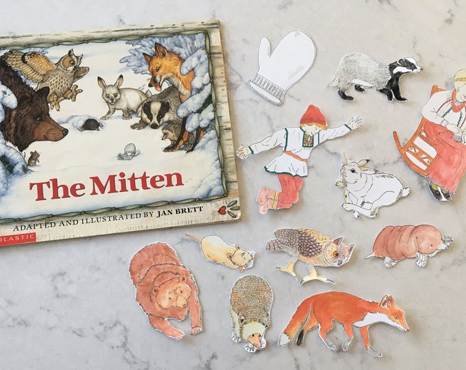 Story Kit the Mitten Book-story Objects for the Mitten Story Companion ...