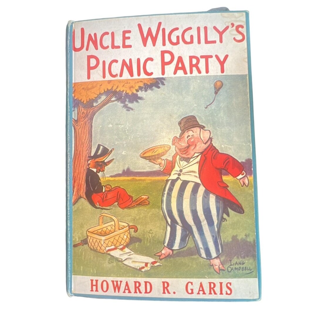 VTG Old Book Uncle Wiggilys Picnic Party 1933 Rare Collectible Howard R ...