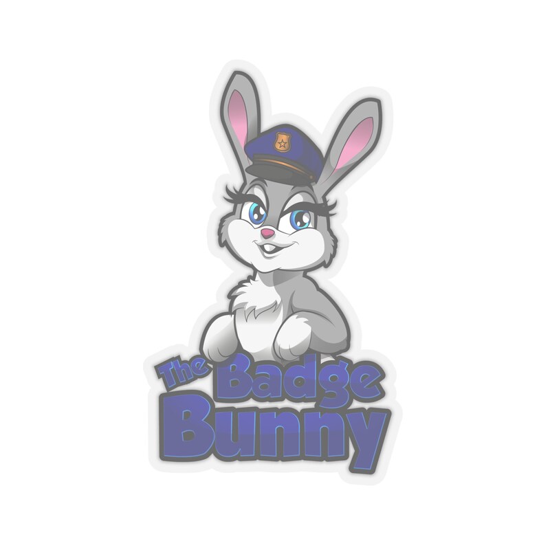 Badge Bunny Decal - Etsy