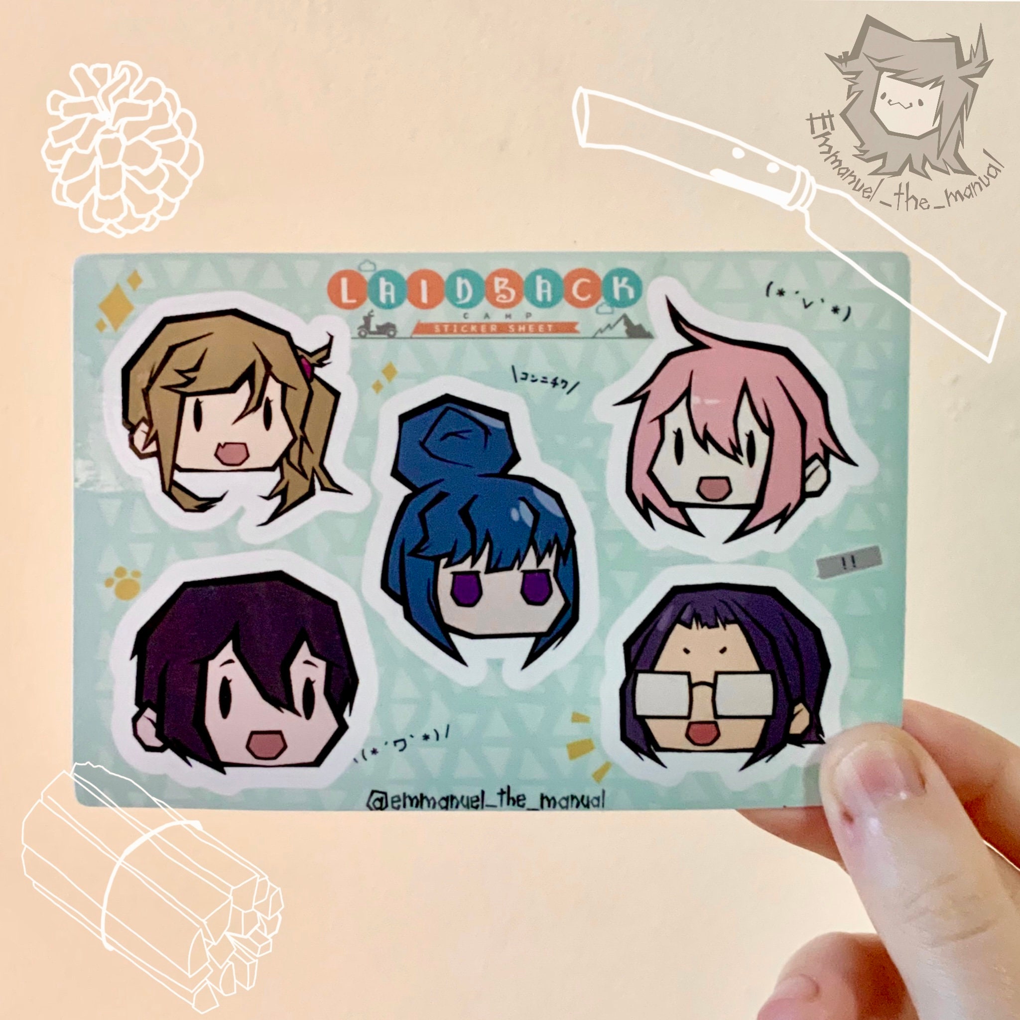 Yuru Camp/ Laid Back Camp Vinyl Sticker Sheet - Etsy