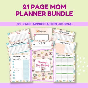The Ultimate Mom's Complete Life Planner 40 PAGE MOMMY Day Planner ...