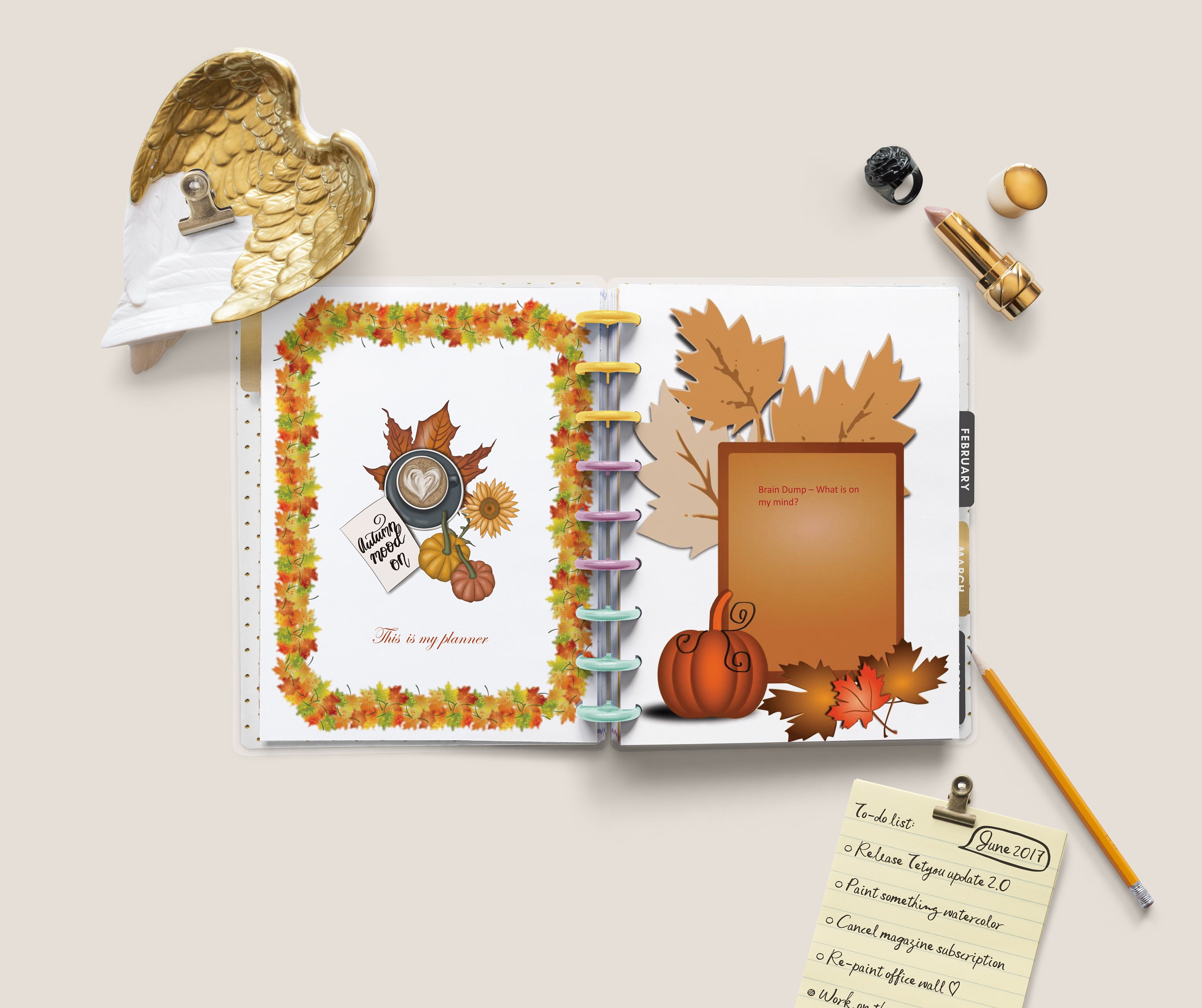 Fall Calendar Fillable Printable or Fill It Out After Downloading It 16 ...