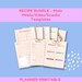 RECIPE PLANNER Templates/printables Including Grocery Shopping/meal ...