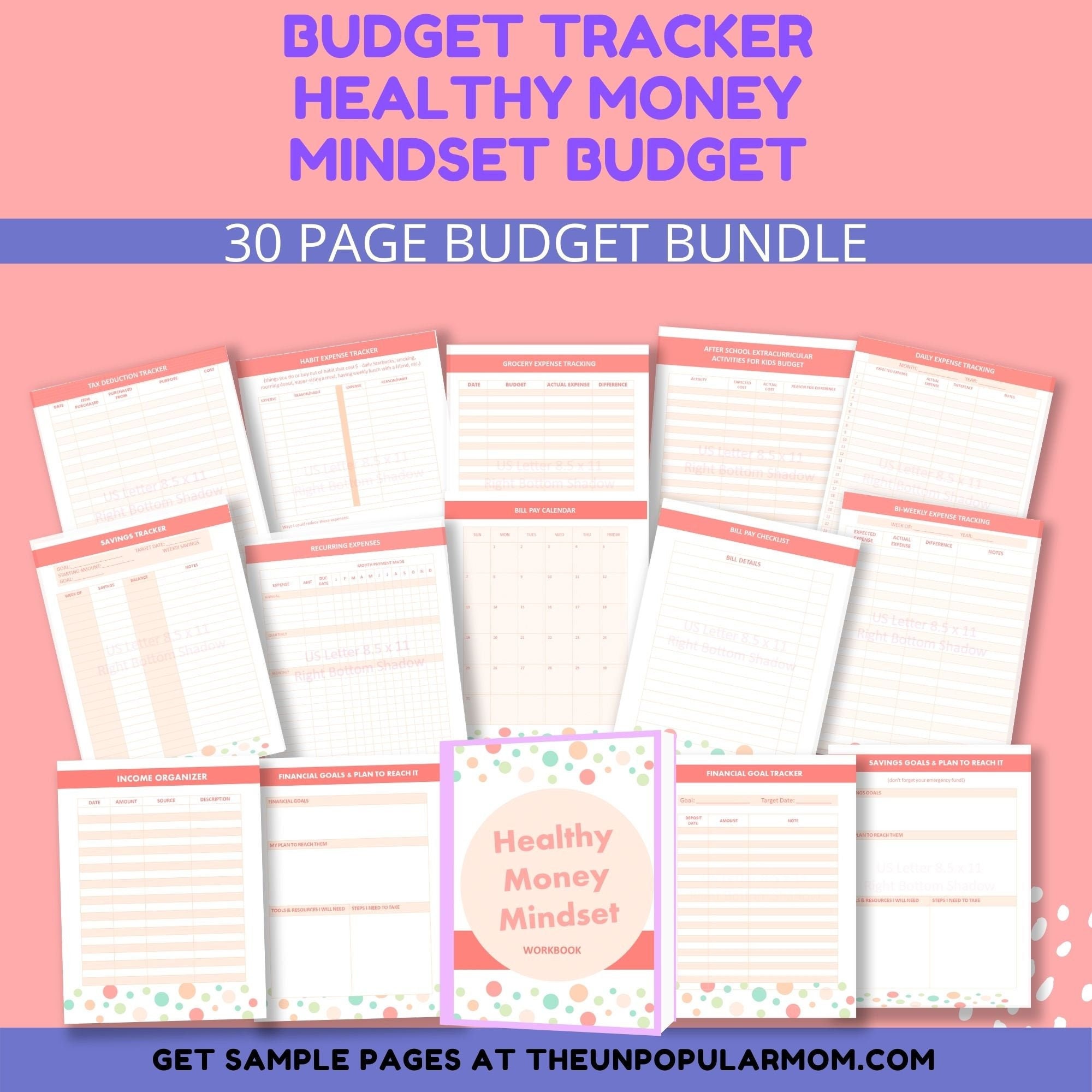 FINANCE PLANNER//EDITABLE Printable Financial Journal, Budget Binder ...