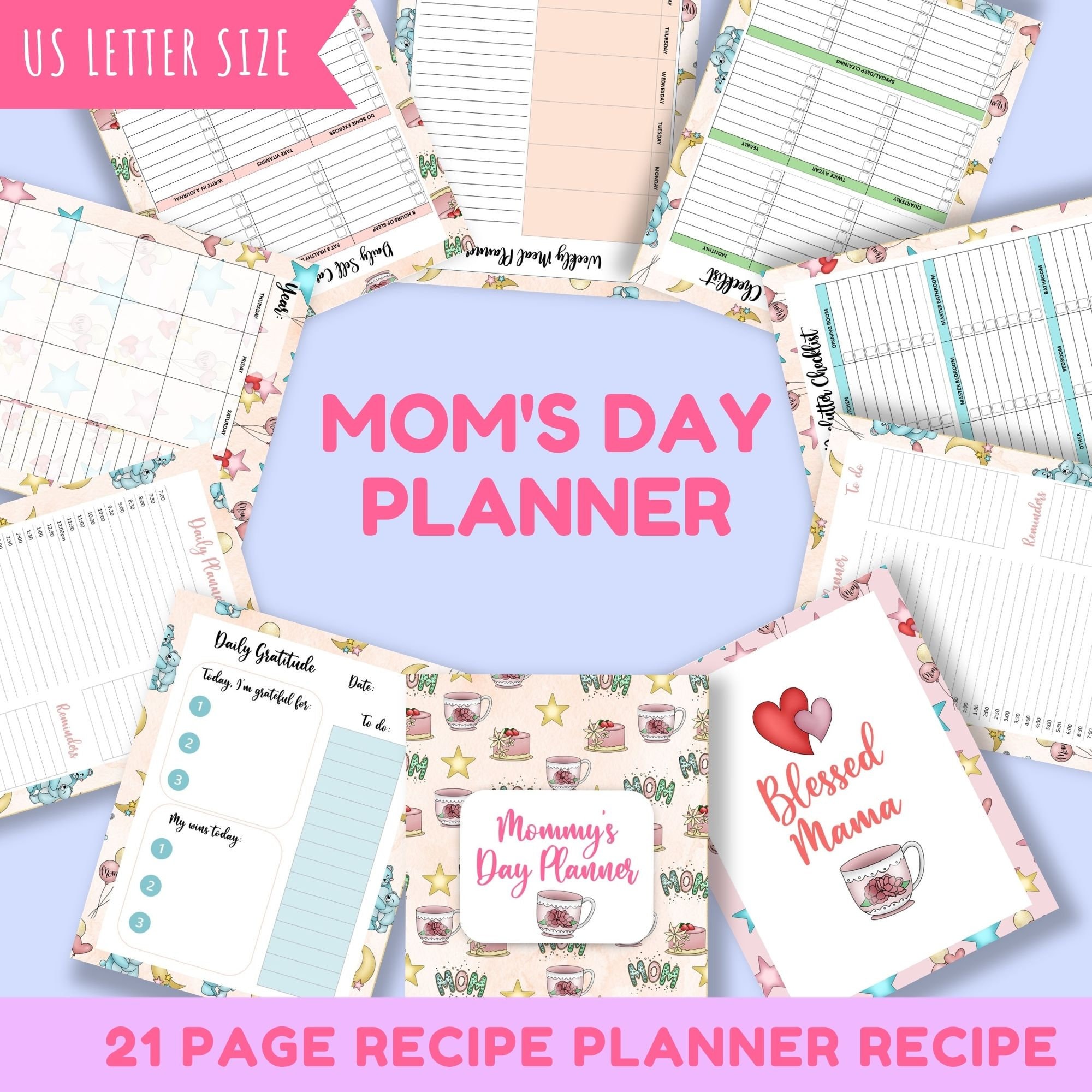 The Ultimate Mom's Complete Life Planner| 40 PAGE MOMMY Day Planner ...
