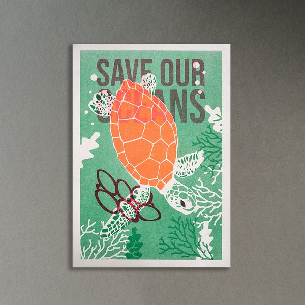 Save Our Oceans Poster - Etsy