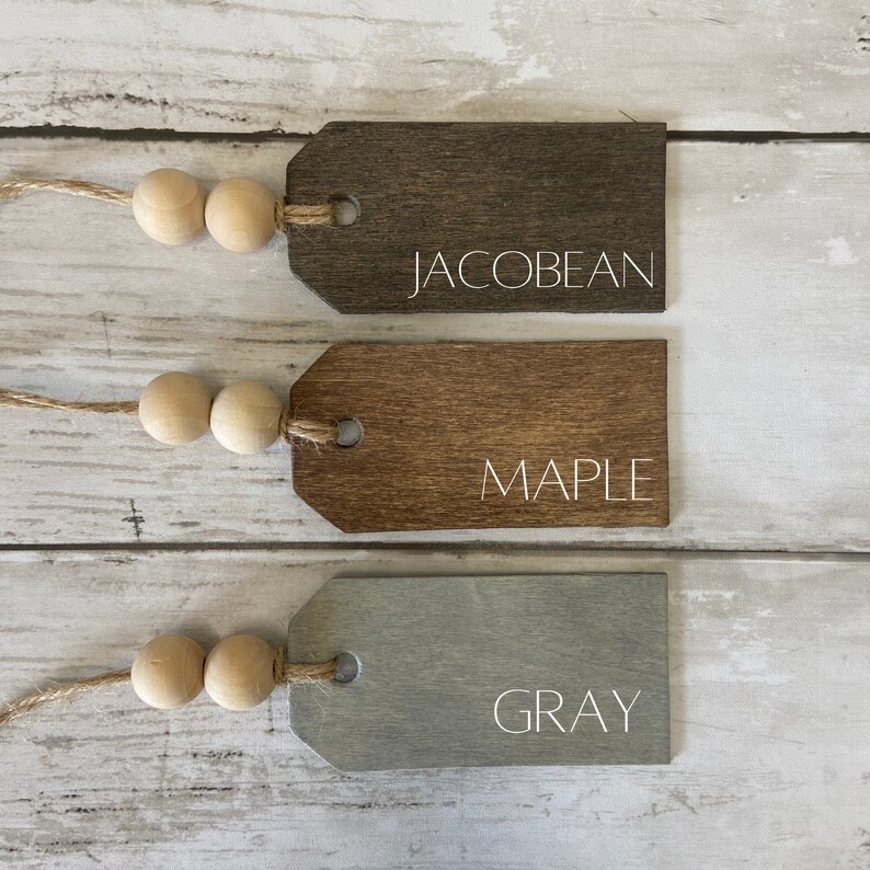 Rae Dunn Inspired Name Tags Personalized Wood Stocking Tags - Etsy