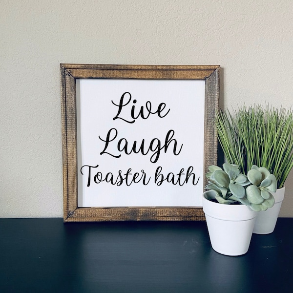 Toaster Bath Sign - Etsy