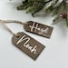 Rae Dunn Inspired Name Tags Personalized Wood Stocking Tags Farmhouse ...