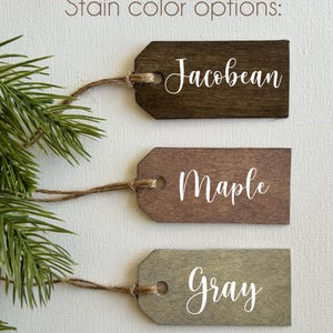 Rae Dunn Inspired Name Tags | Personalized Wood Stocking Tags ...