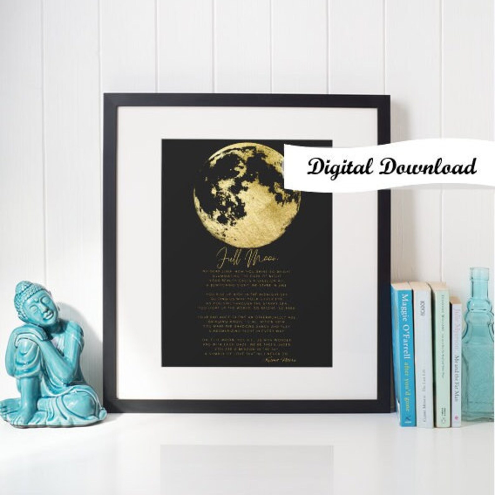 Full Moon Poem | Digital Download - Etsy