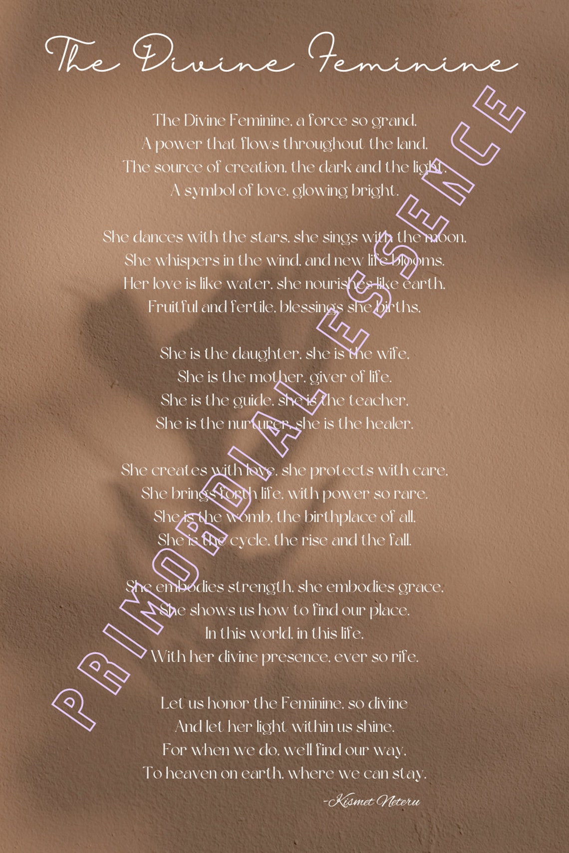 Divine Feminine Poem | Digital Download - Etsy