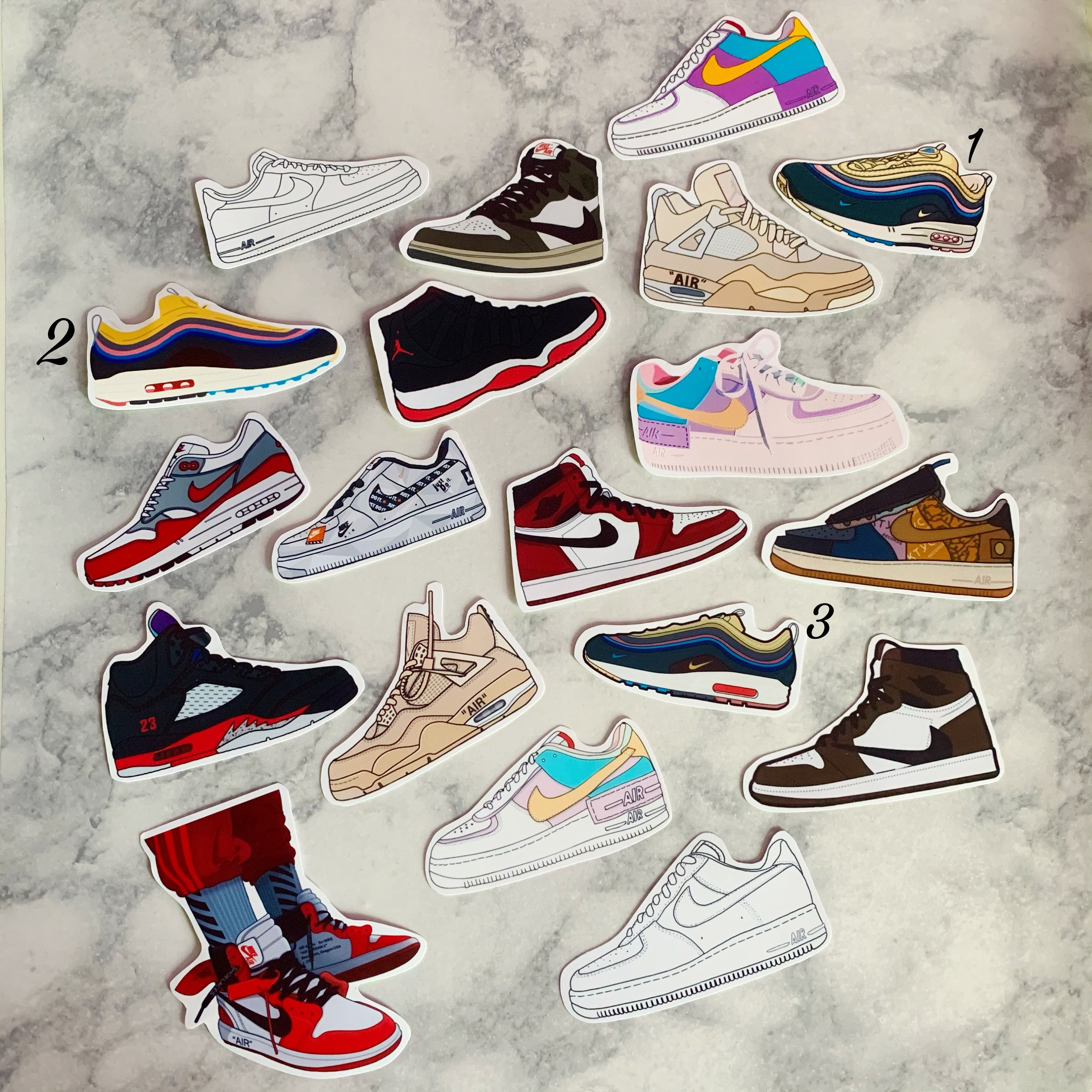 Sneaker Stickers | Etsy