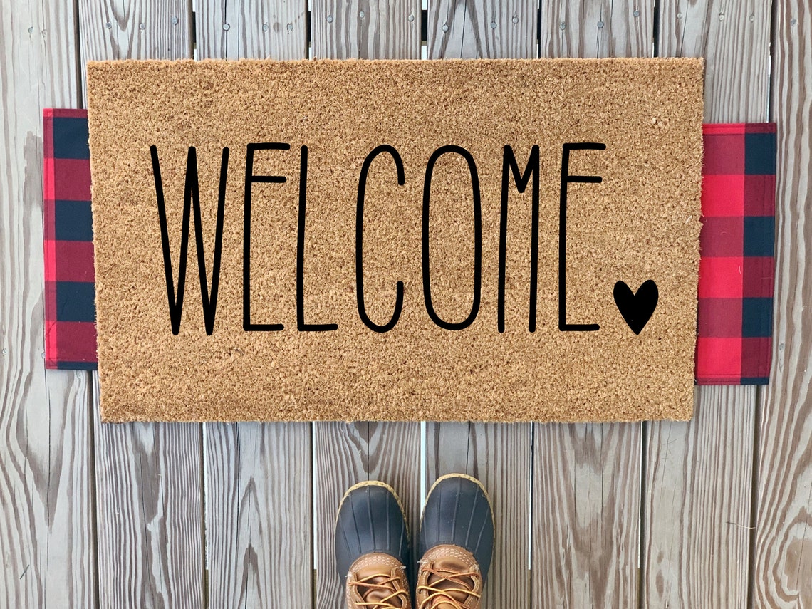 Rae Dunn Inspired Welcome Mat | Cute Welcome Home Doormat ...
