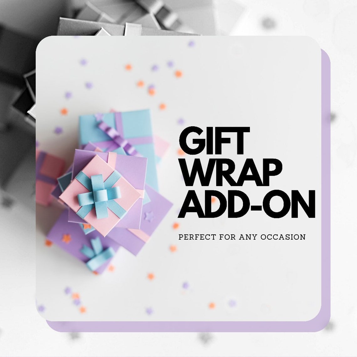Gift Wrap Add on for Any Order - Etsy