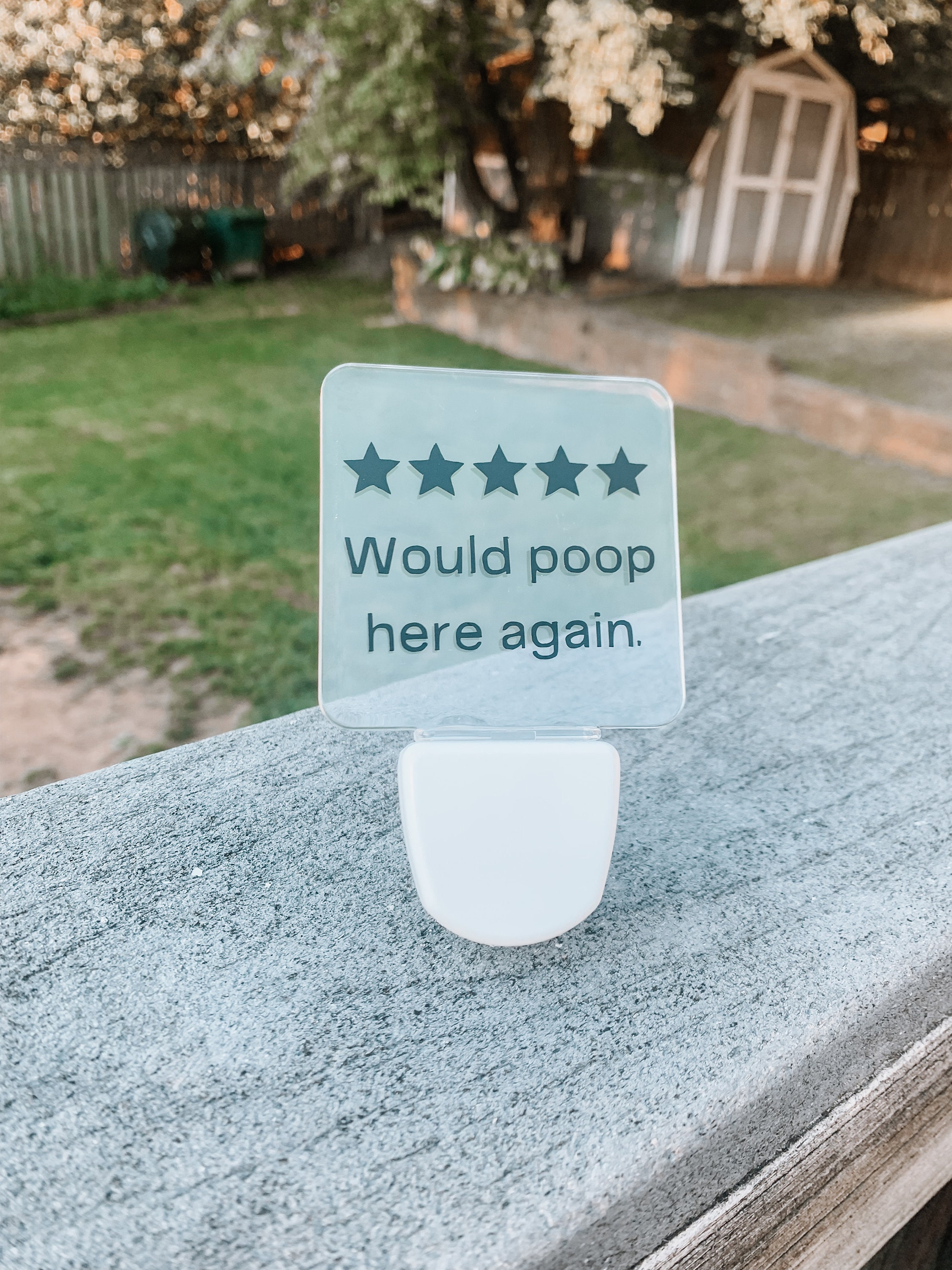 5 Star Would Poop Here Again Nightlight | Funny Bathroom Nightlight ...