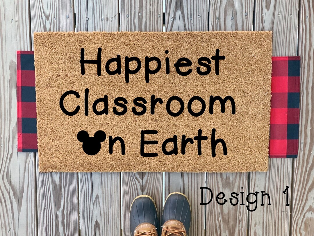 Happiest Classroom on Earth Doormat | Cute Disney Inspired Classroom ...