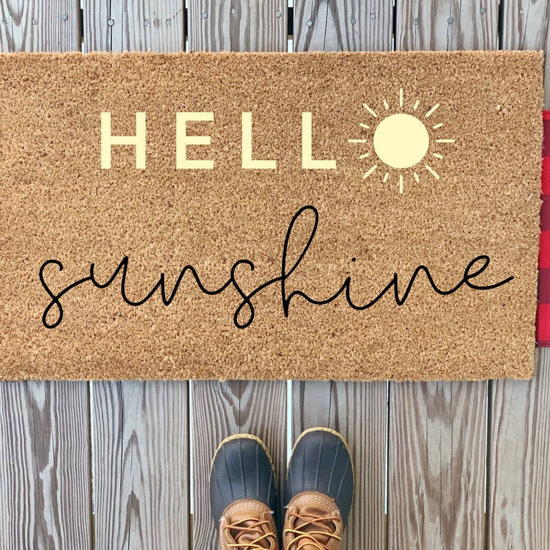 Hello Doormat - Etsy