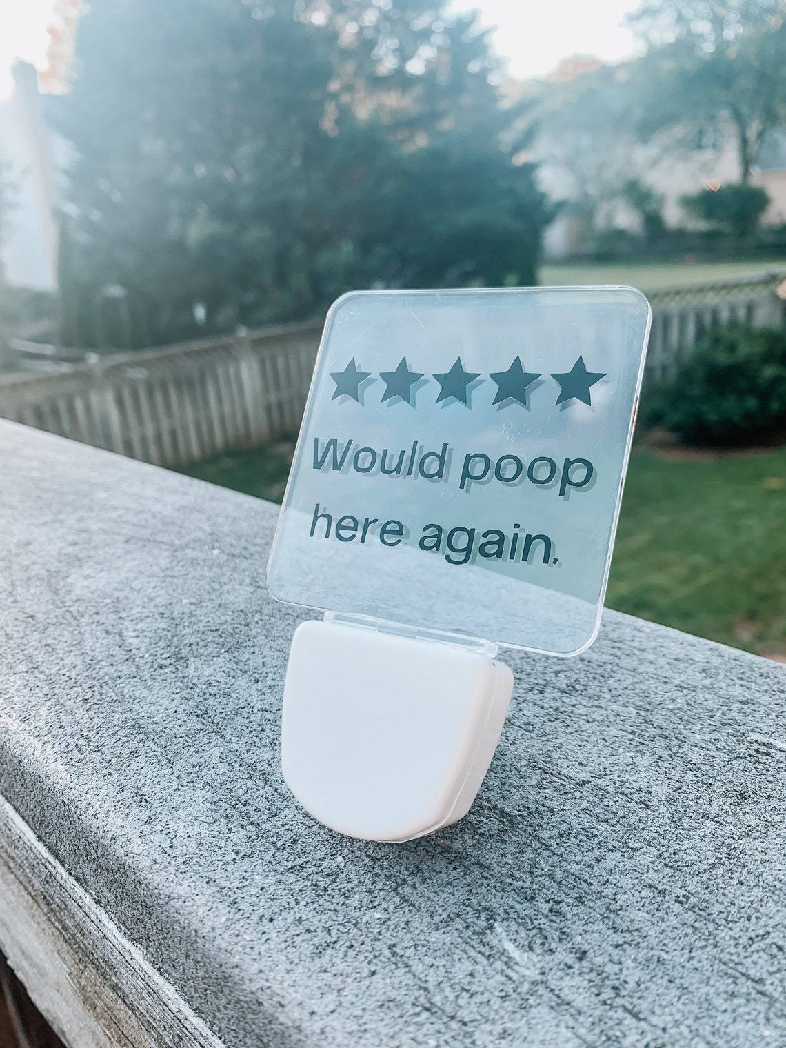 5 Star Would Poop Here Again Nightlight | Funny Bathroom Nightlight ...