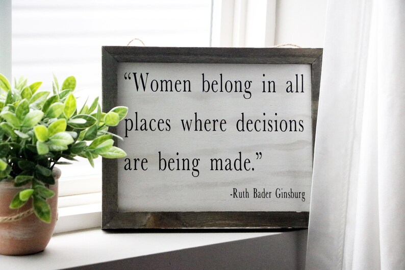 RBG Quote Wooden Sign - Etsy