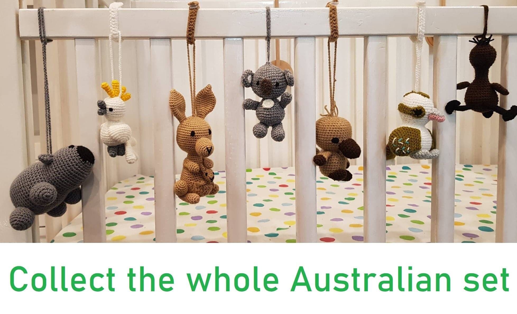 Baby Cot/pram Toy - Australian Creatures - Etsy Australia